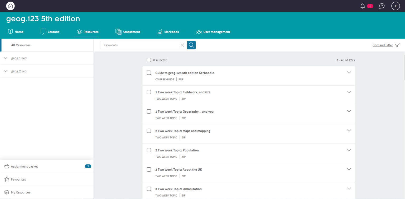 Resources - Kerboodle help and support