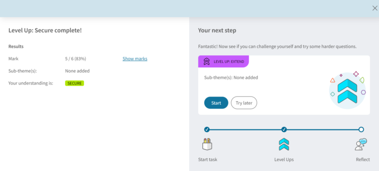 Next Steps student experience - Kerboodle help and support