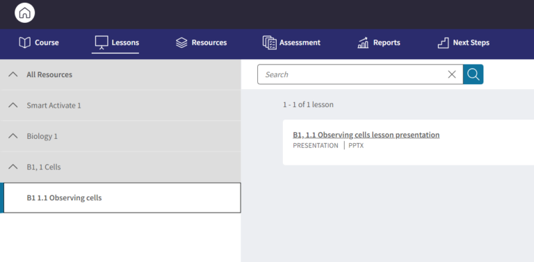 Finding Lessons in Kerboodle - Kerboodle help and support